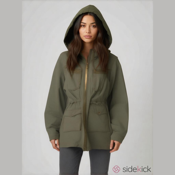 No Boundaries | Jackets & Coats | Vintage Denim Olive Green Jacket ...